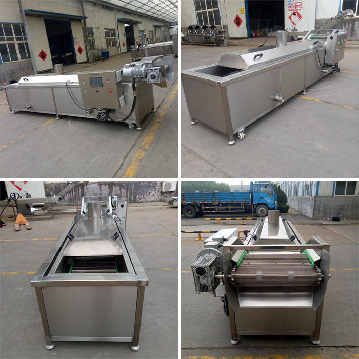 Continuous vegetable blanching machine | fruit blanching sterilizer